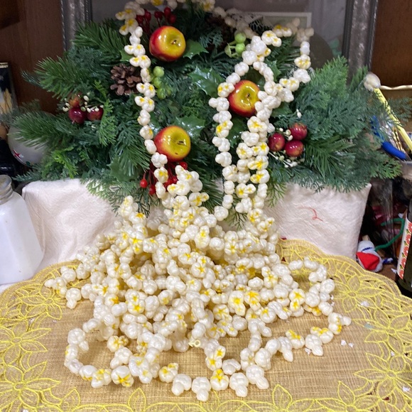 Holiday | Vintage Blow Mold Plastic String Of Popcorn | Poshmark